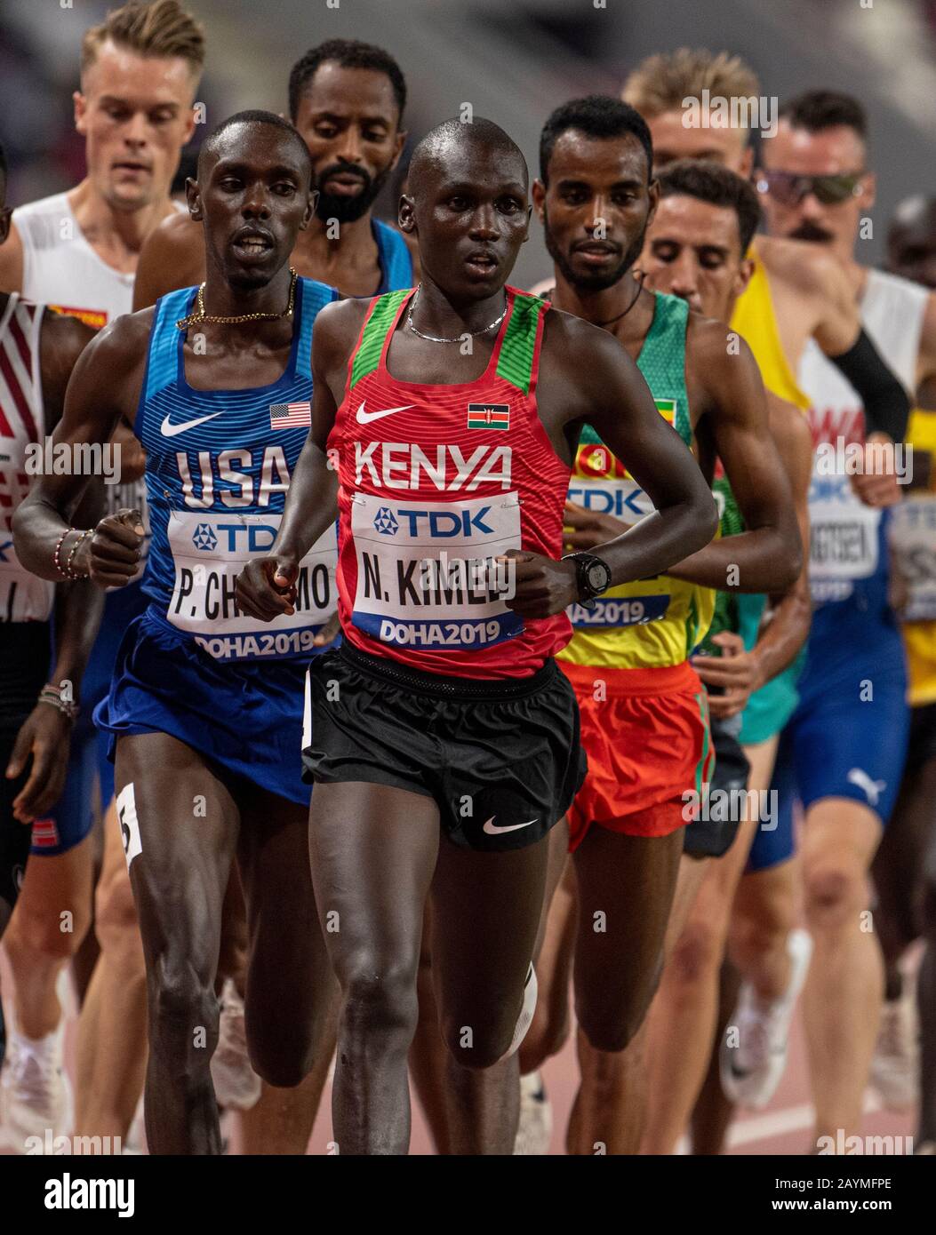 Doha - KATAR - SEP 27: Nicholas Kipkorir Kimelis (KEY) tritt bei den ...