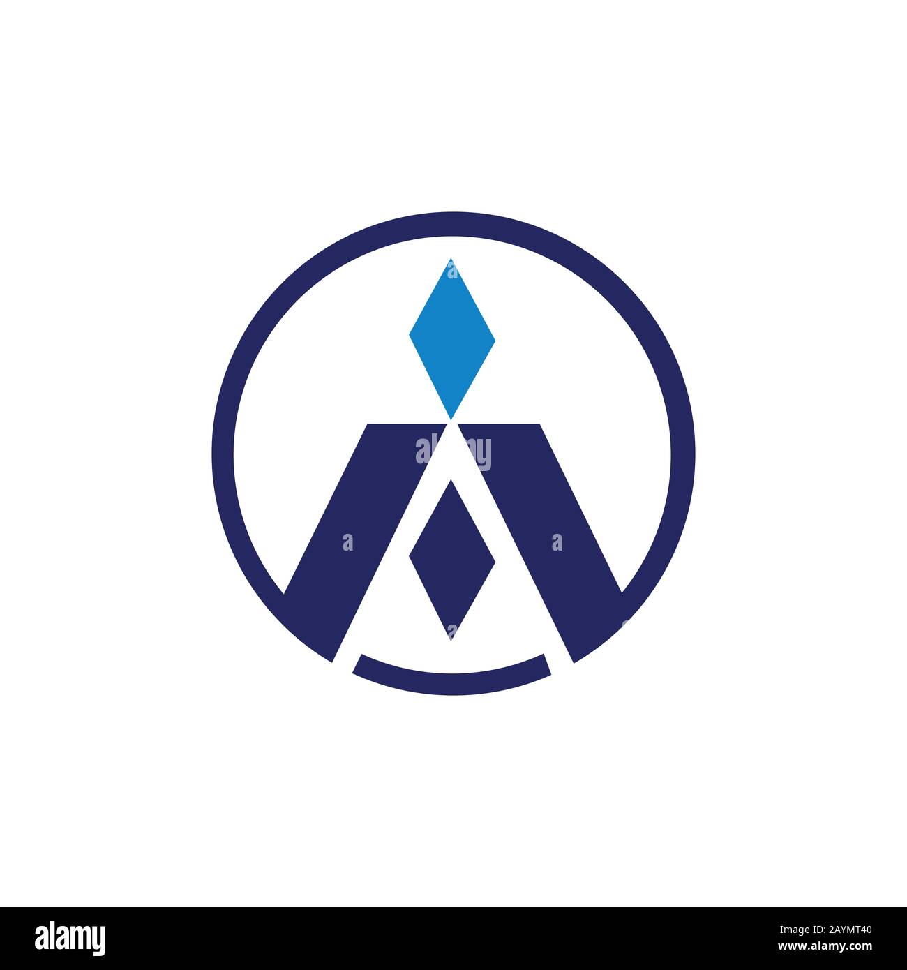 Vorlagen für Anfangsbuchstaben für ai- oder ia-Logo-Vektoren Stock ...