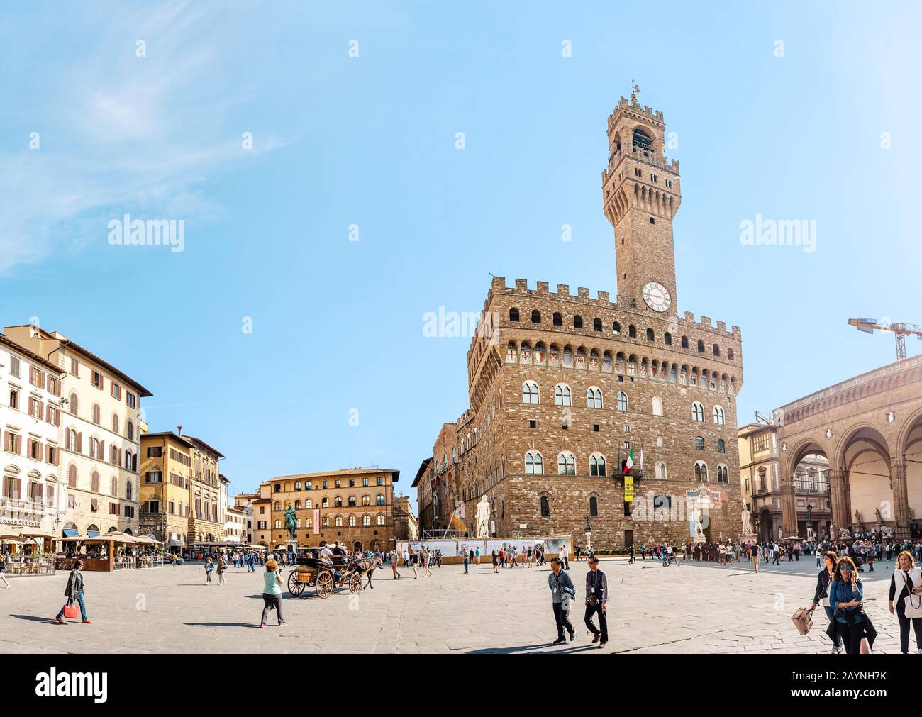 Palazzo Vecchio Palazzo Della Signoria Platz Stockfotos und -bilder ...