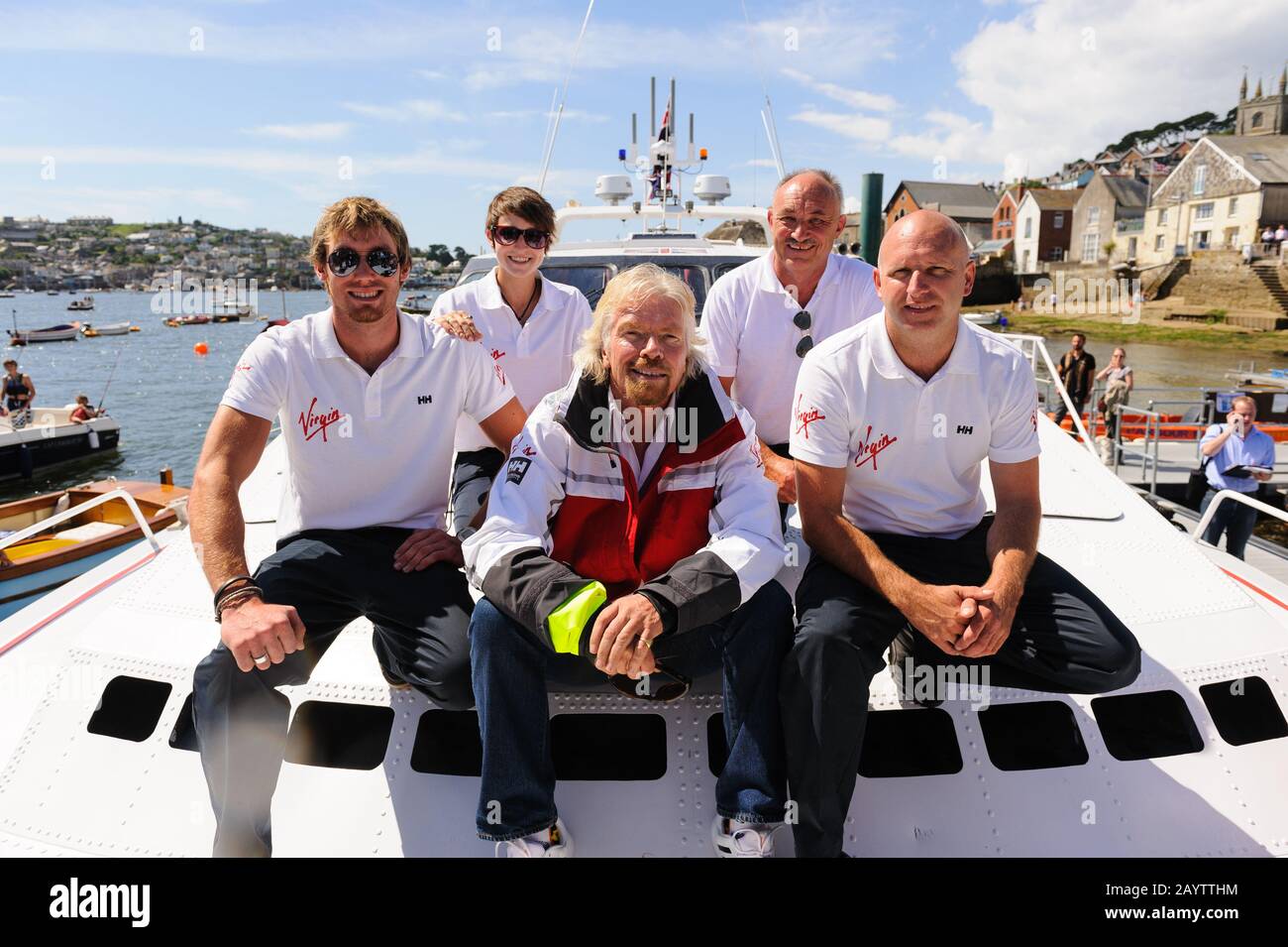Sir richard branson virgin atlantic challenger ii -Fotos und ...