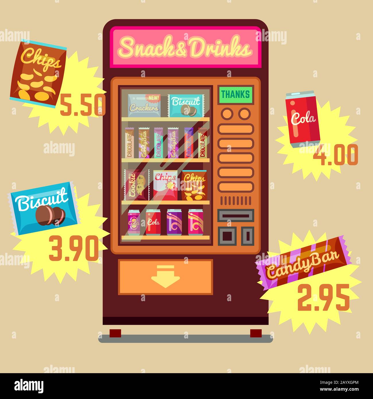 Fast food automat kaufen -Fotos und -Bildmaterial in hoher Auflösung ...