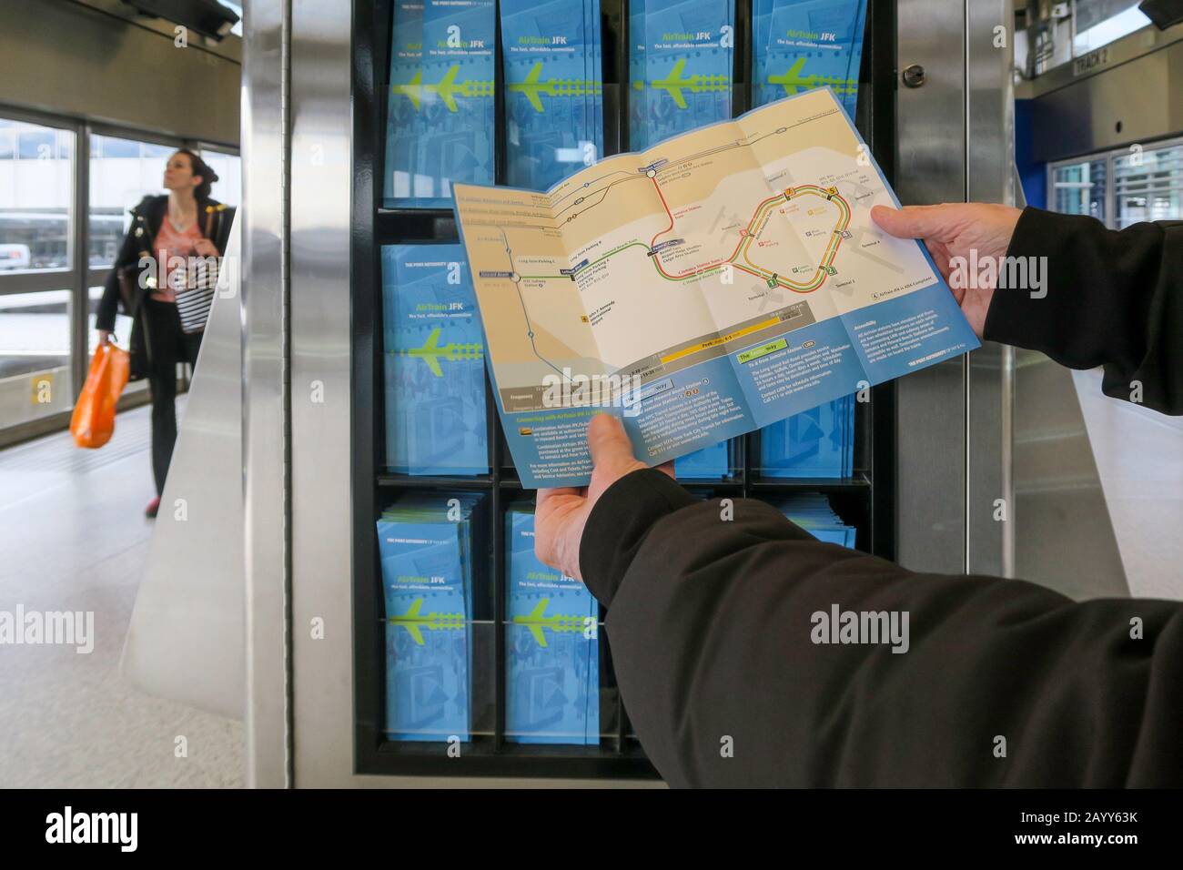 AirTrain Information Route Map, John F. Kennedy International Airport ...