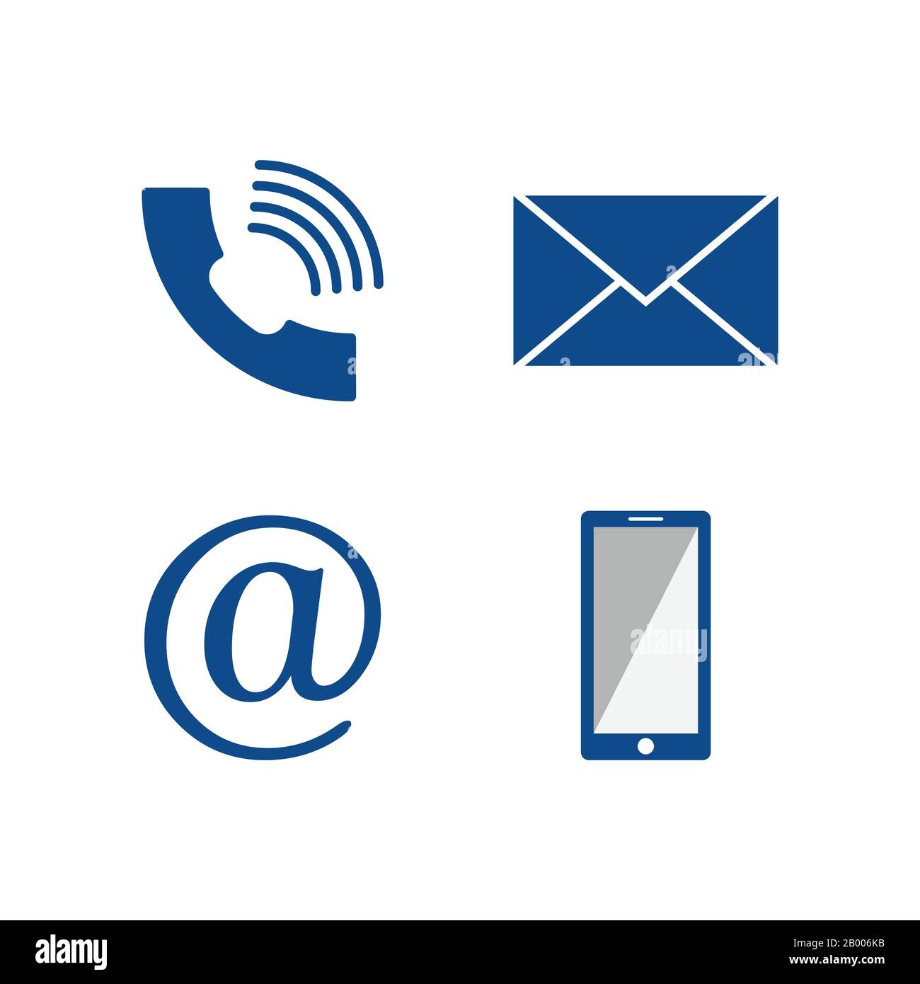 Kontaktieren Sie uns Symbole. Web-Symbol-Set ...