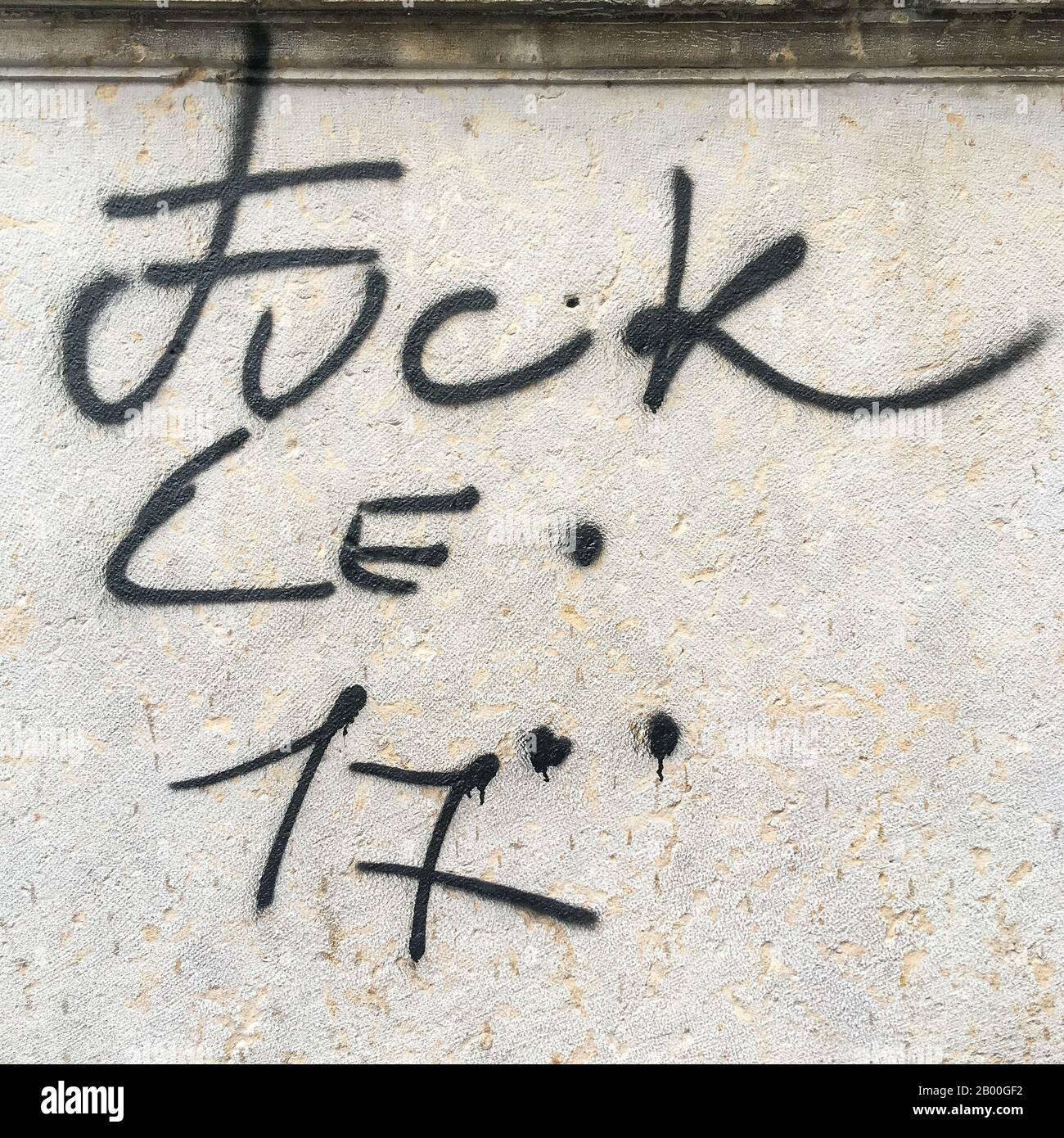Antifa Graffiti Stockfotos und -bilder Kaufen - Alamy