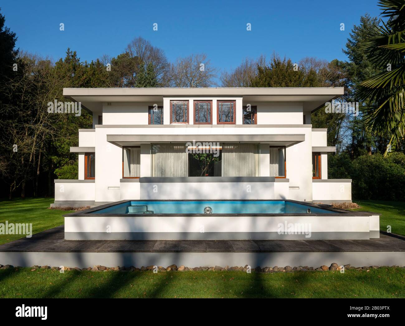 Huis ter Heide, Bosch en Duin, Villa Henny, Henny House, 1915-1918 von Robert van 't Hoff erbaut ...