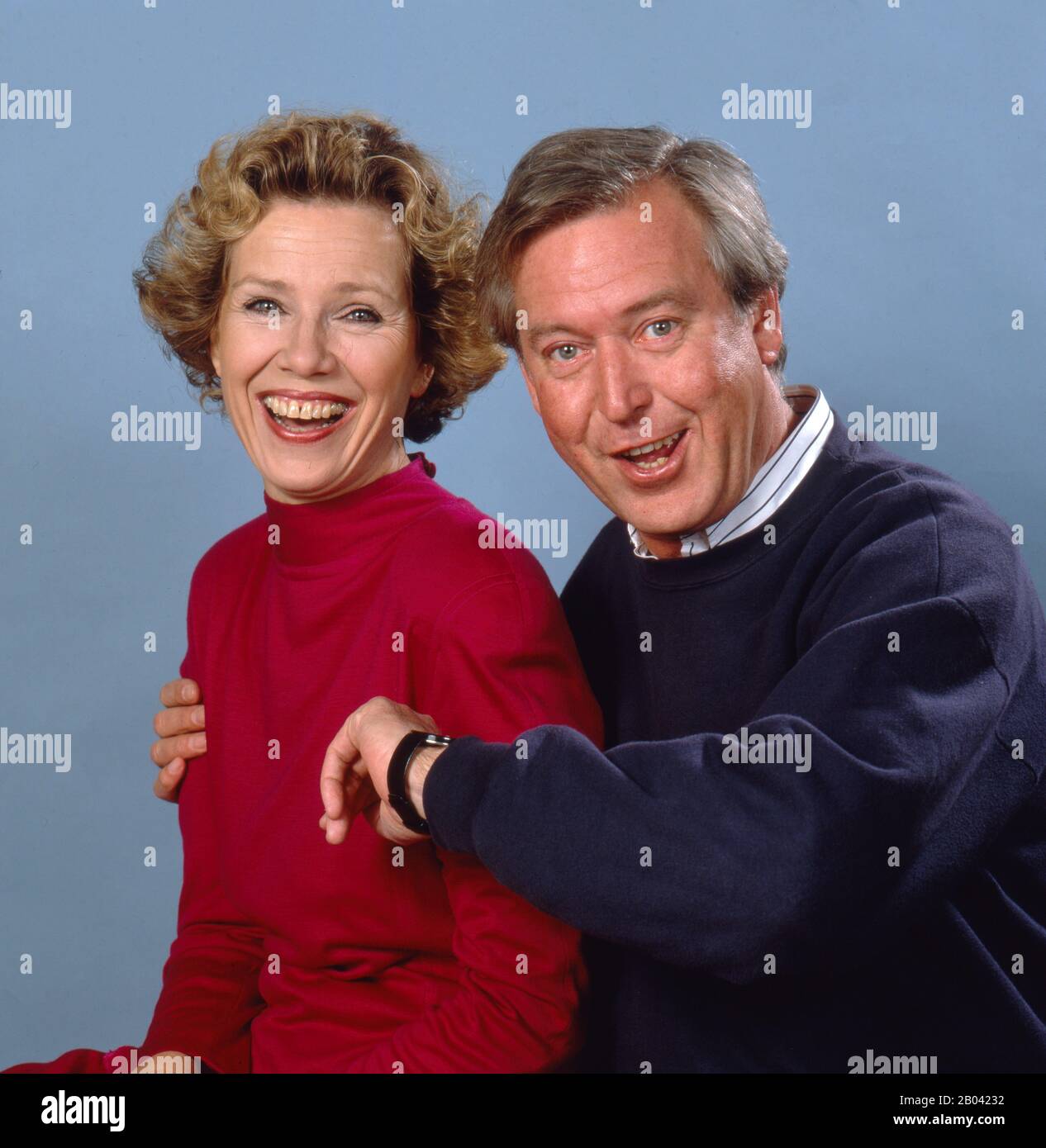 Die Hauptdarstellerin bei der ZDF-Sendung DIESE DROMBUSCHS mit einem ...