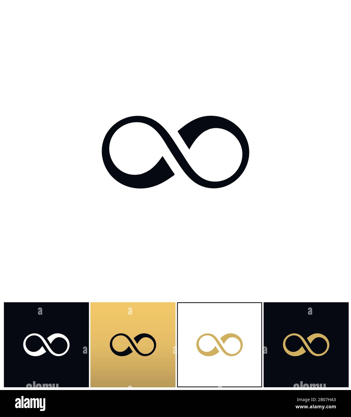 Symbol für unendlich oder Vektorsymbol "Ewigkeit des Zyklus". Infinity ...