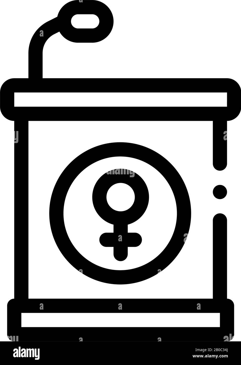 Grafik Mit Vektorgrafiken Und "Podest Mike Icon Stock-Vektorgrafik - Alamy