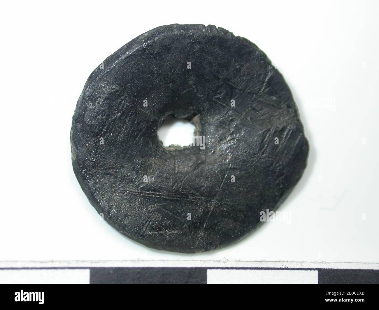 Kreis mit Loch in der Mitte, schwarz (Leitung Stockfotografie - Alamy