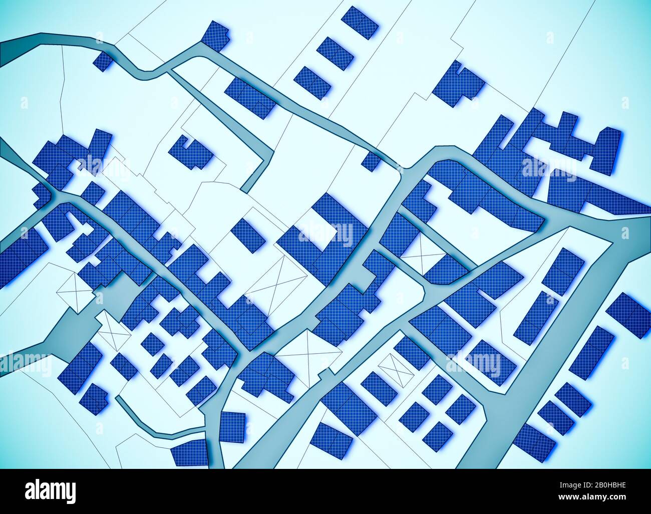 Kataster Karte Stockfotos und -bilder Kaufen - Alamy