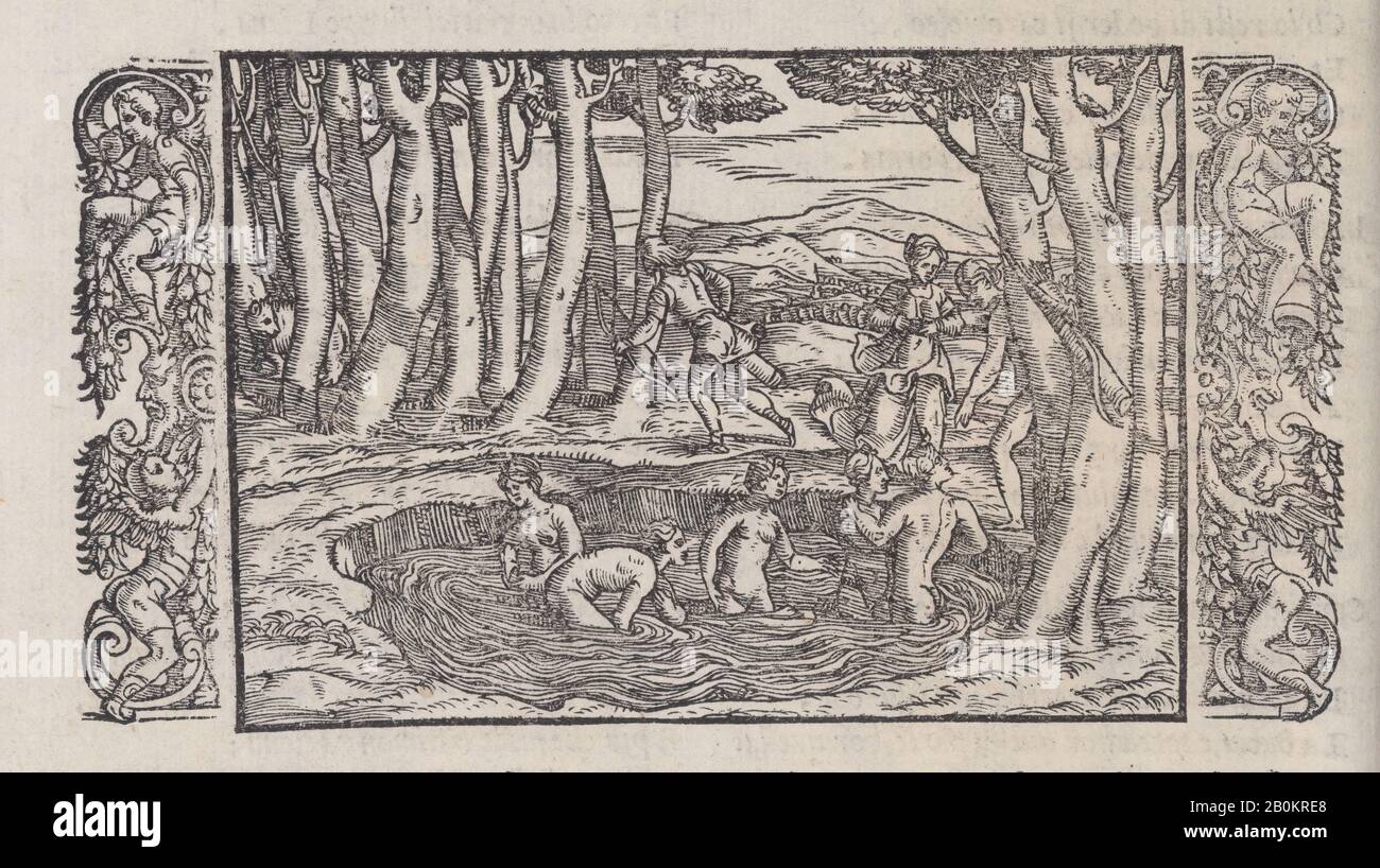 Printed book with woodcut illustrations -Fotos und -Bildmaterial in ...