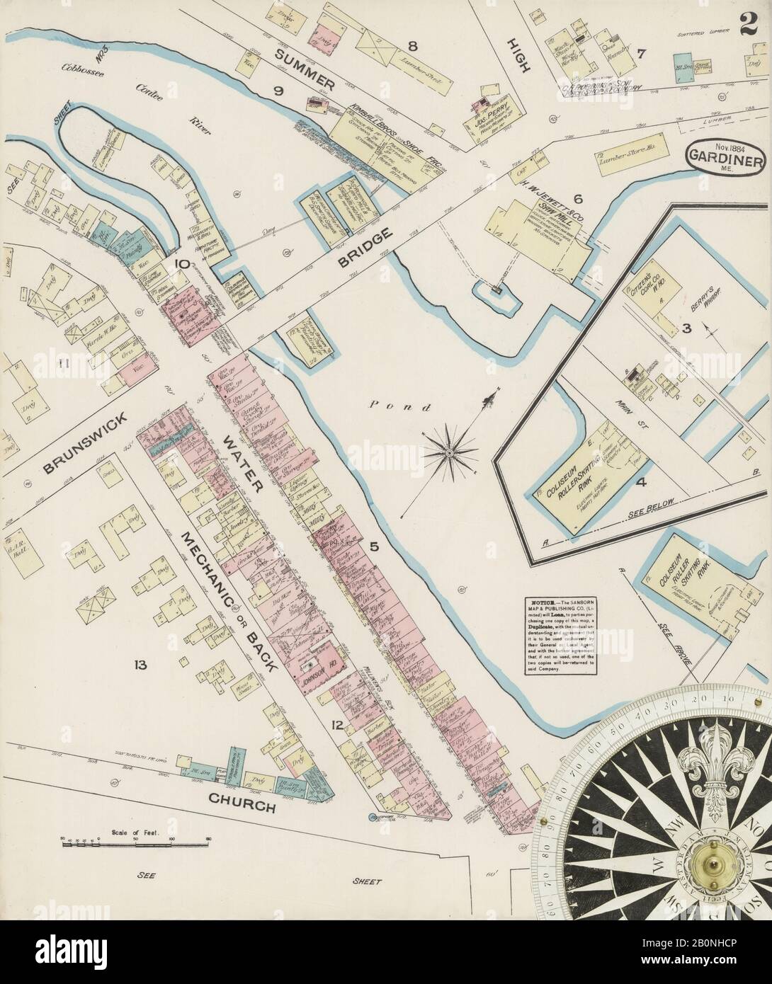 Gardiner maine karte -Fotos und -Bildmaterial in hoher Auflösung – Alamy
