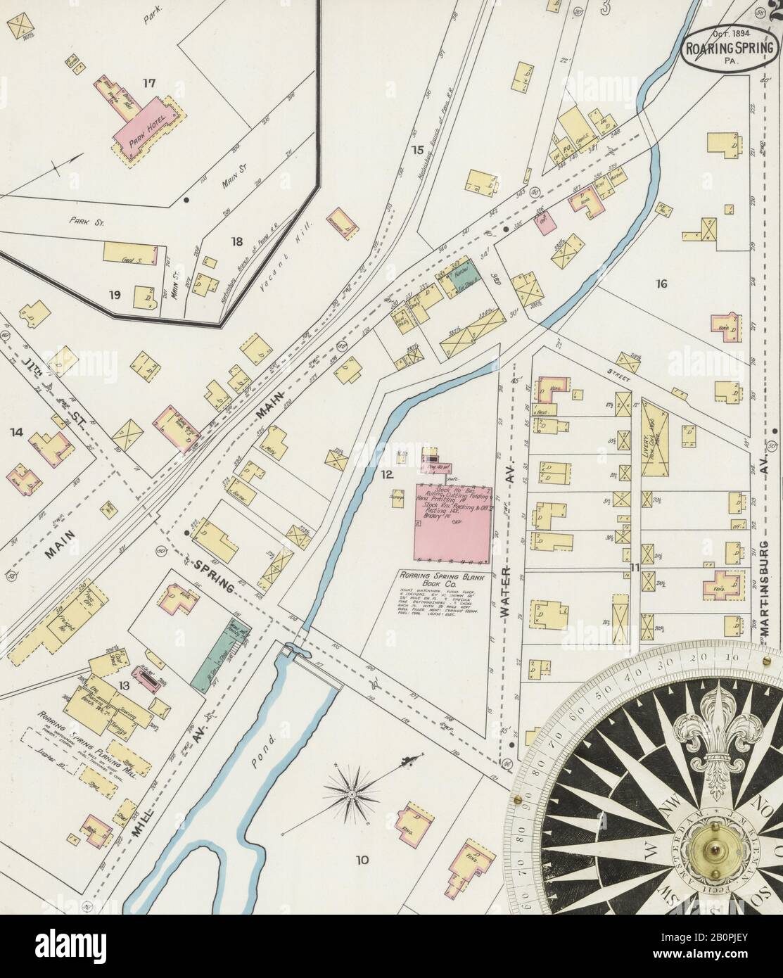 Bild 2 von Sanborn Fire Insurance Map aus Roaring Spring, Blair County ...