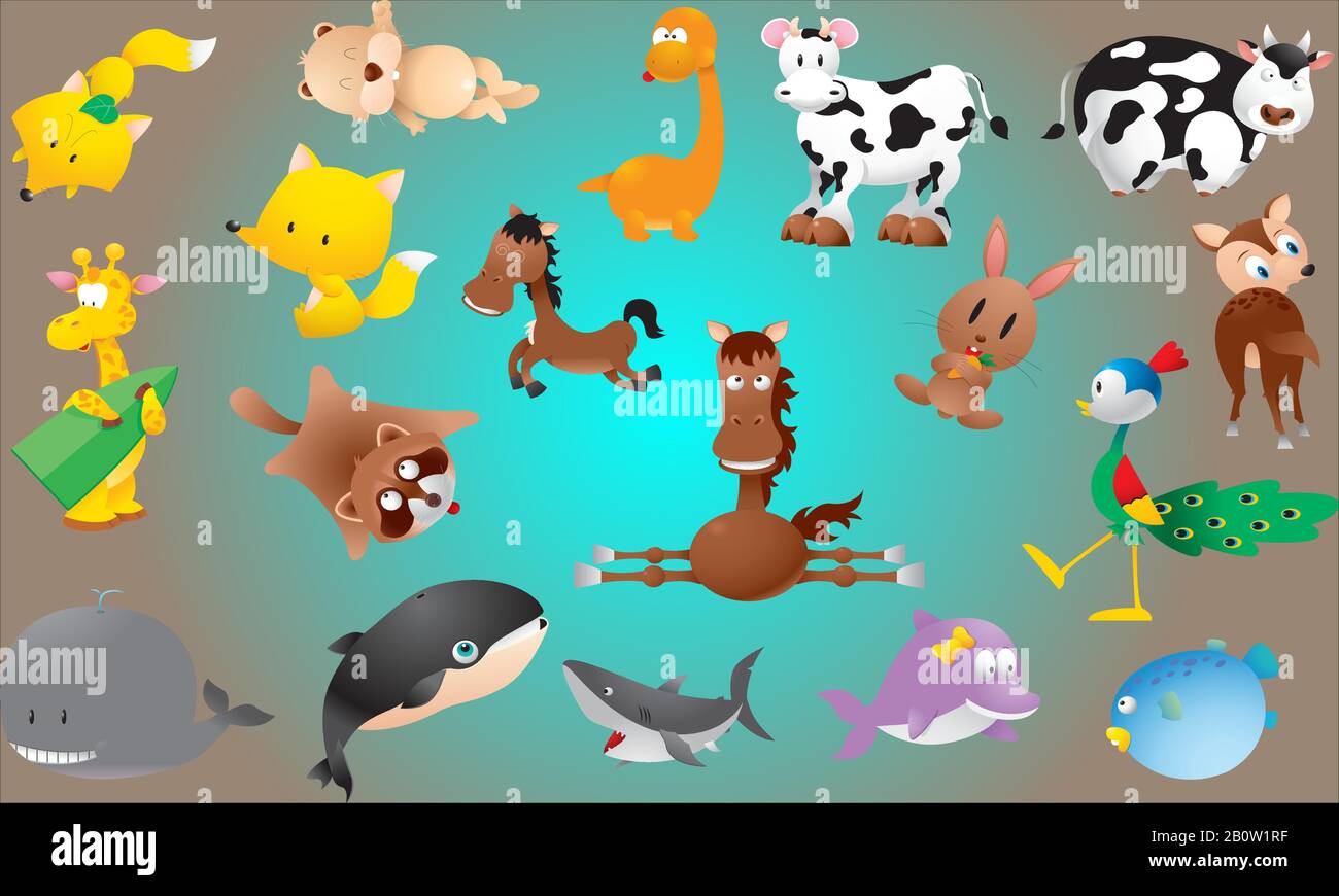 Comic tiere wald -Fotos und -Bildmaterial in hoher Auflösung – Alamy