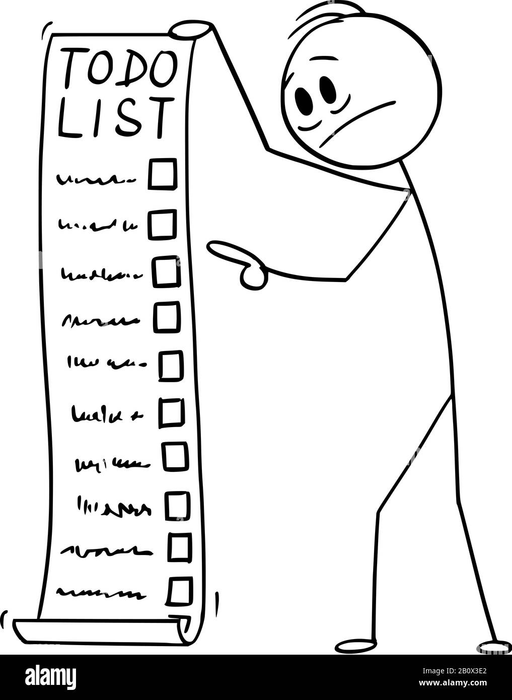 Checklist cartoon -Fotos und -Bildmaterial in hoher Auflösung – Alamy