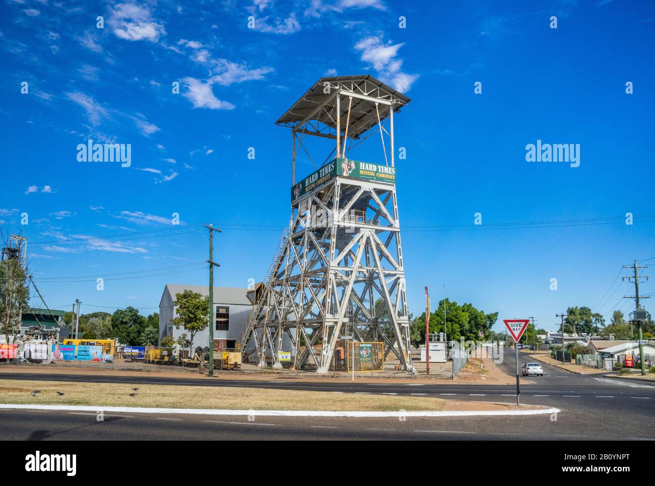 Der Hauptsitz der Hard Times Mining Company, einer Touristenattraktion ...