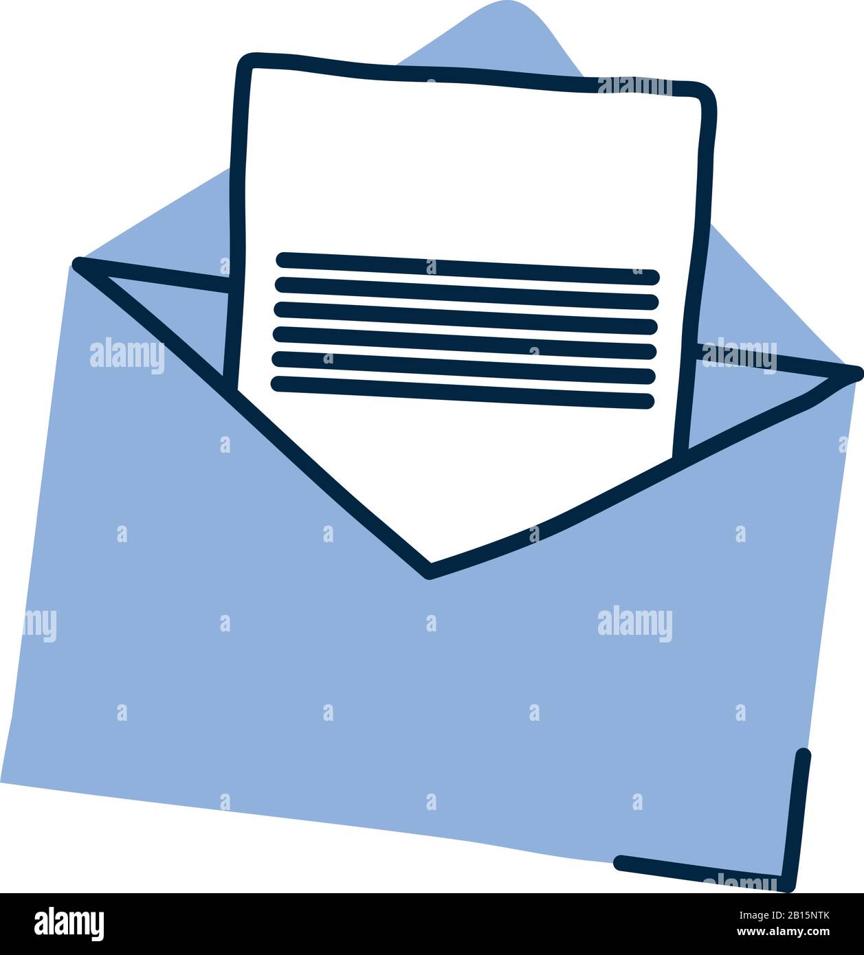 Kuvert Doodle Linie Füllung Stil Ikone Design, Schmuck Skizze Zeichnung ...