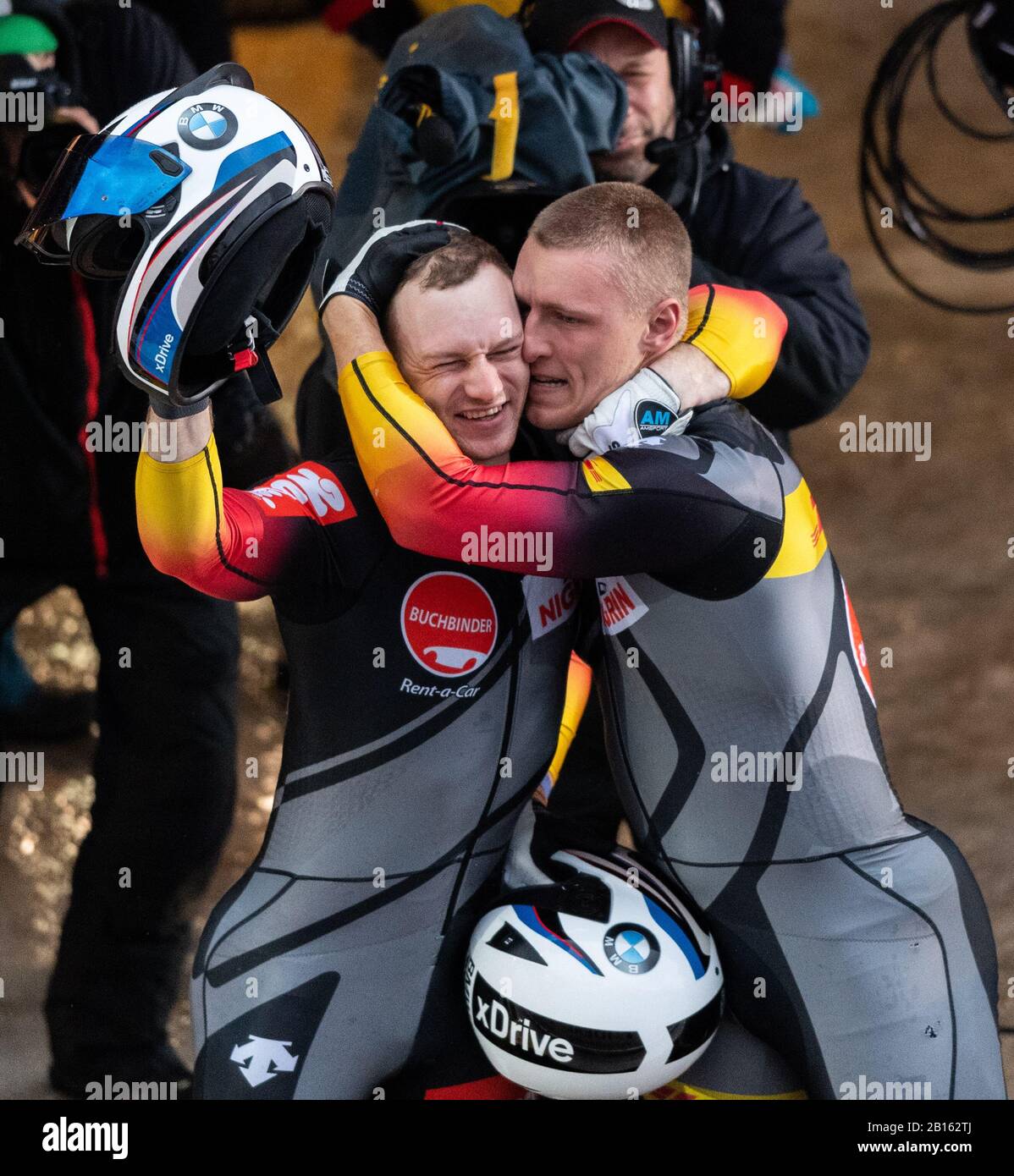 Altenberg, Deutschland. Februar 2020. Bob: Weltmeisterschaft, Zweierbob ...