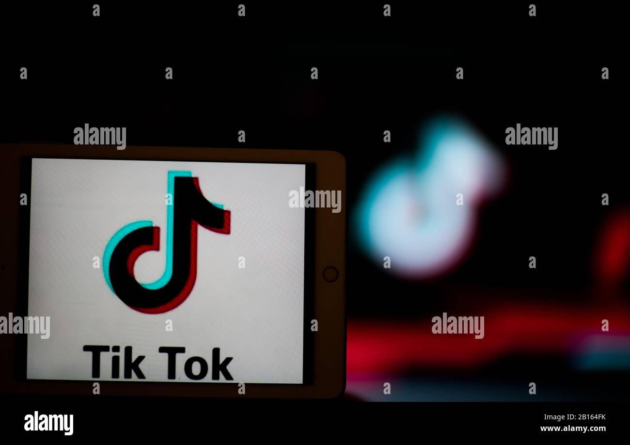 9. Februar 2020: Türkei: In Gaziantep, Türkei, wird auf einem Smartphone eine Social Video App ...