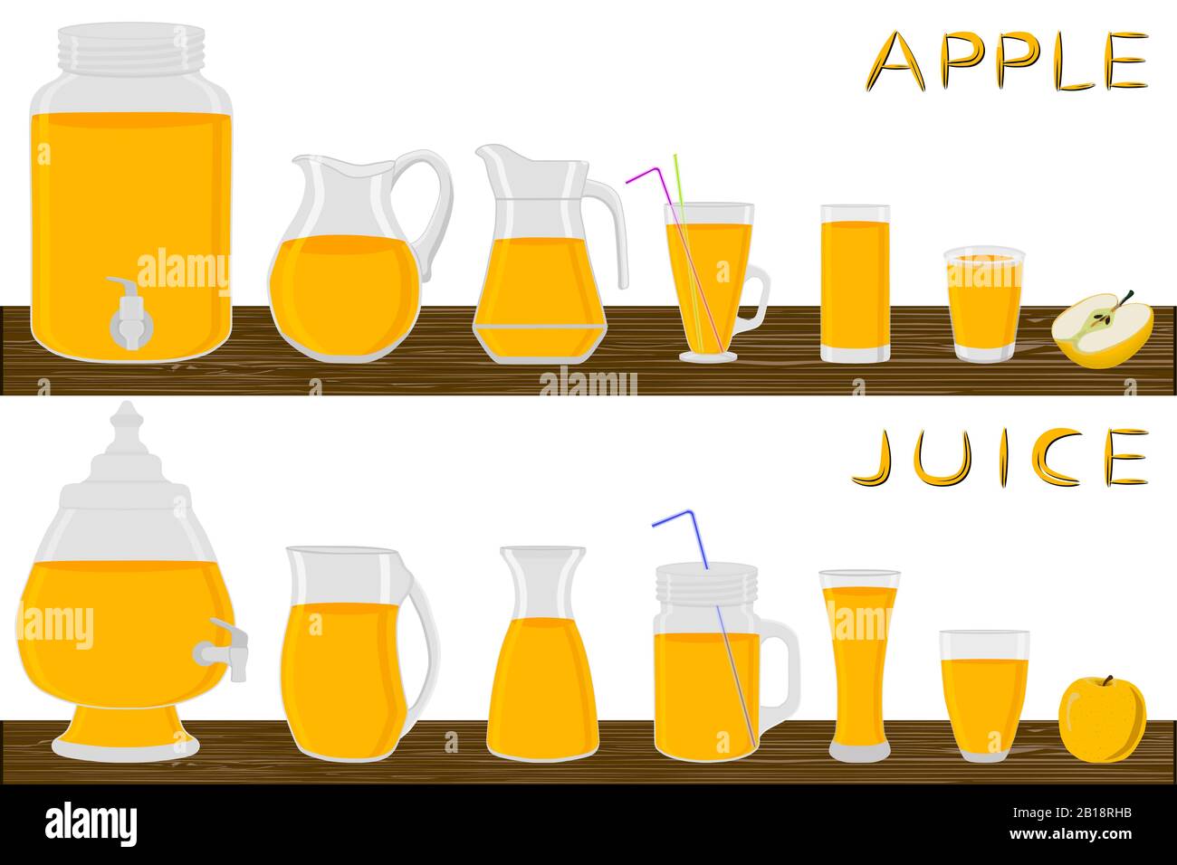 Apfel apfelwein Stock-Vektorgrafiken kaufen - Alamy