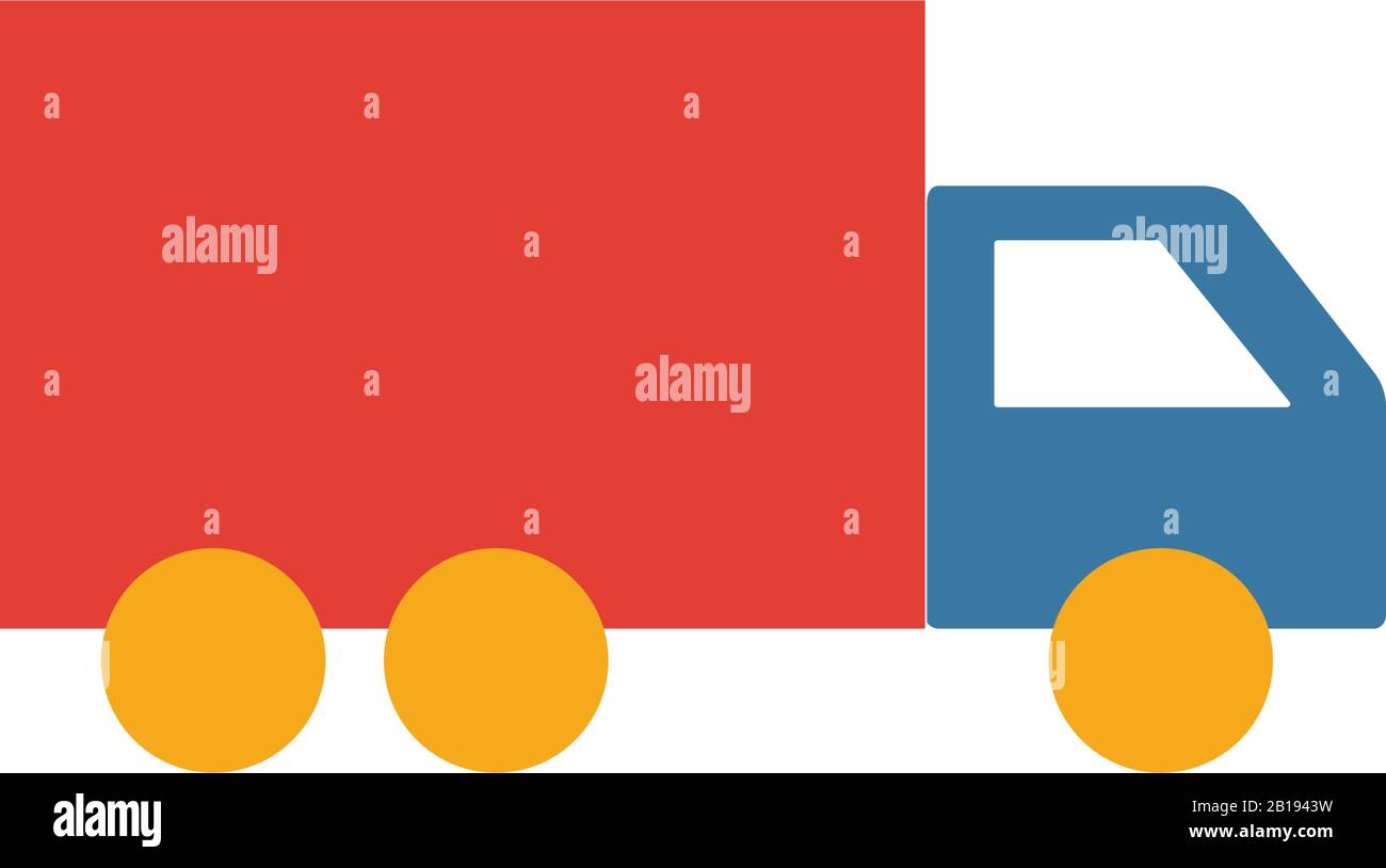Lkw-Symbol. Einfaches Element vom Transport icons Collection. Kreative ...