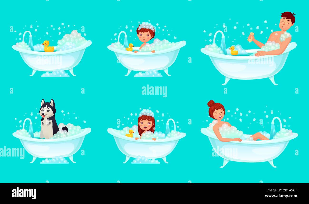 Frauen baden cartoon -Fotos und -Bildmaterial in hoher Auflösung – Alamy