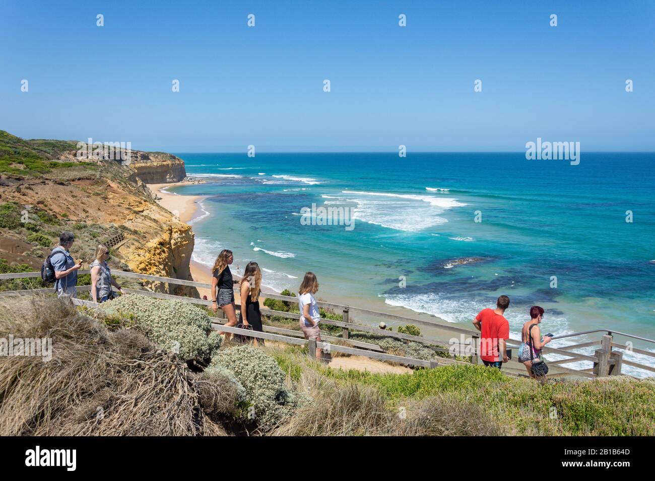 Zugang zum Gibson Steps Beach, The Twelve Apostles, Port Campbell ...