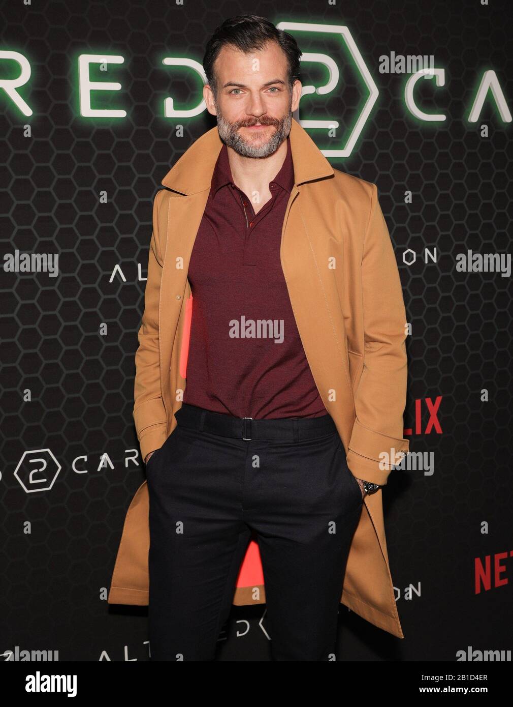 New York, NY, USA. Februar 2020. Torben Liebrecht bei der Premiere für ...