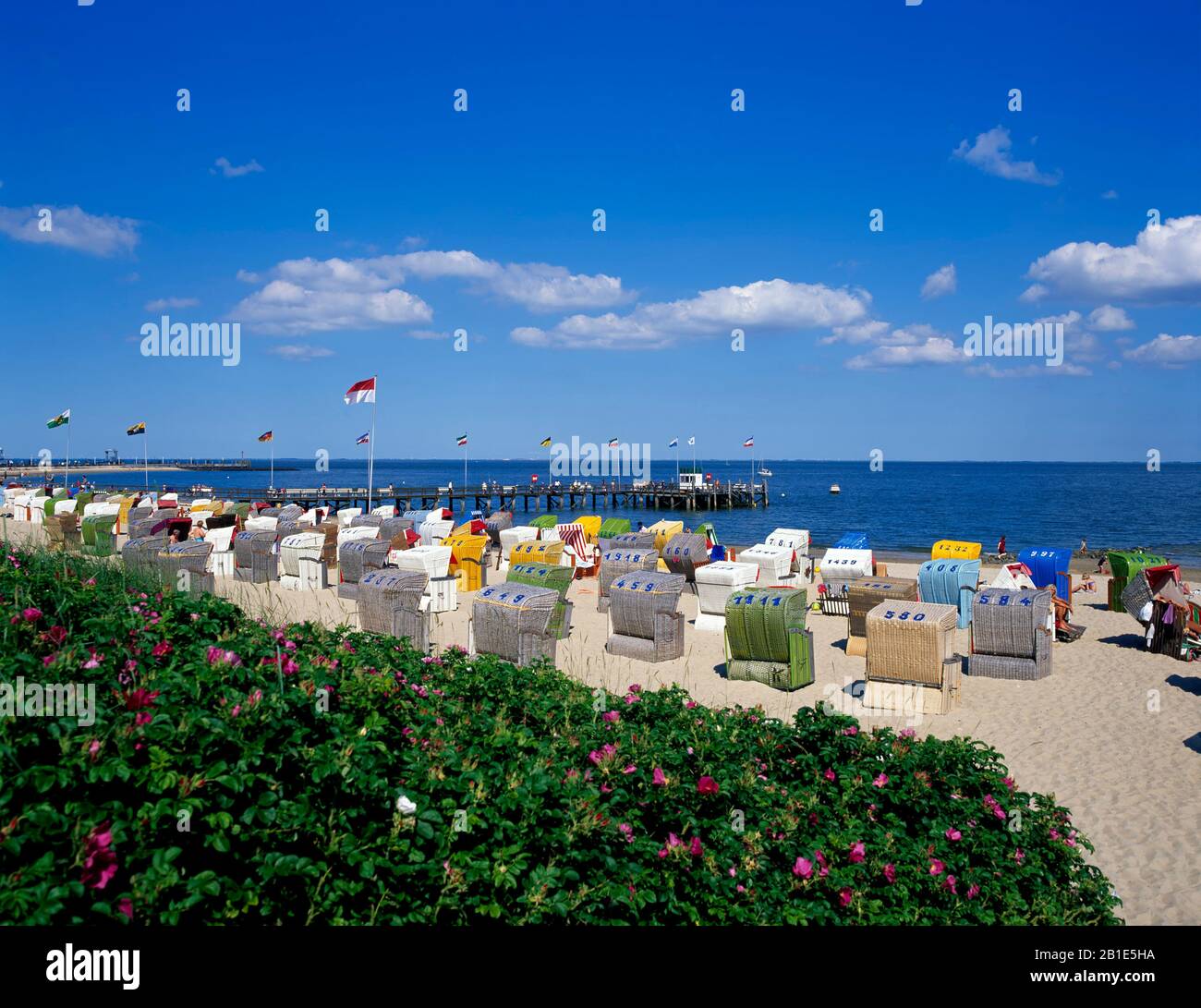 Strand Wyk, Insel Föhr, Nordsee, Schleswig-Holstein, Deutschland ...
