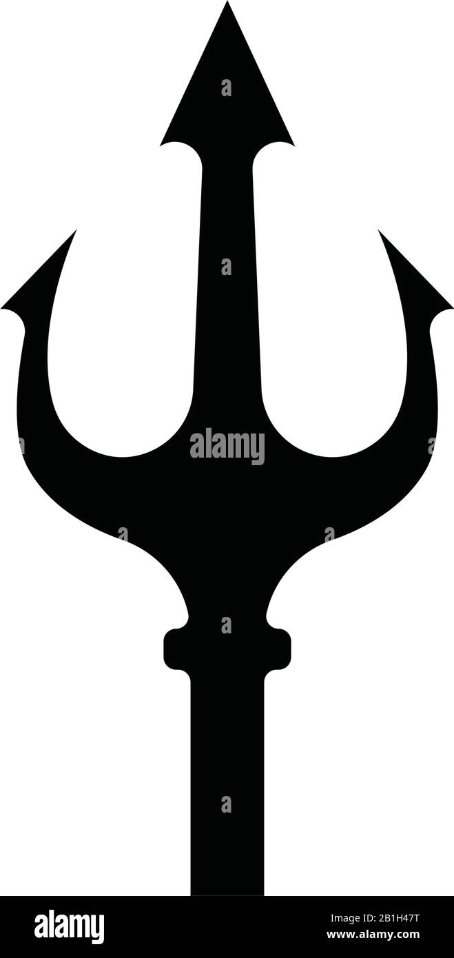 Dreizack Logo Vorlage Vektor icon Abbildung design Stock-Vektorgrafik ...