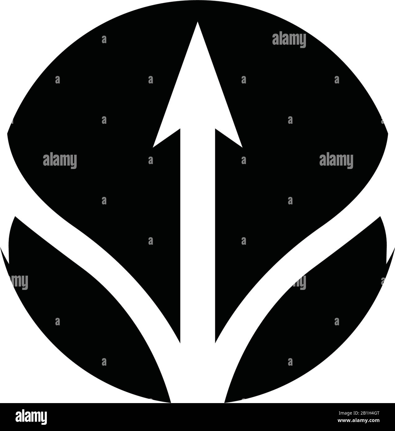 Dreizack Logo Vorlage Vektor icon Abbildung design Stock-Vektorgrafik ...