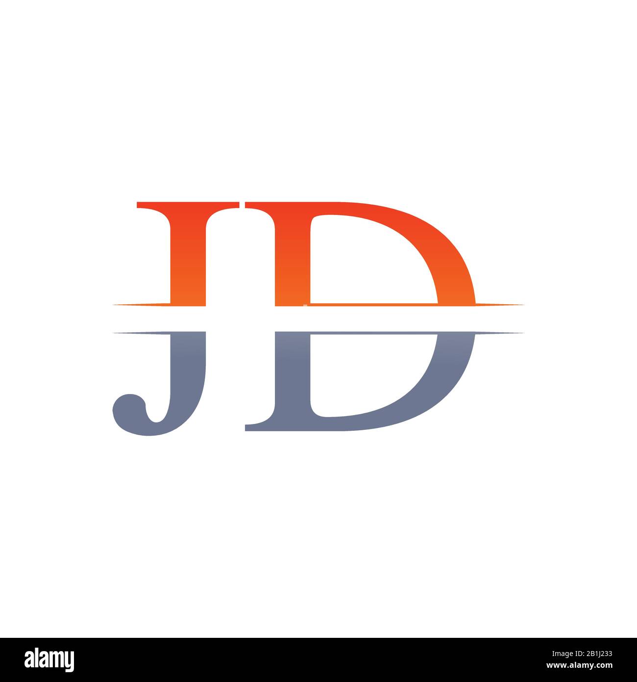 JD schreiben Typ Logo Design vector Template. Abstract Letter JD Logo ...