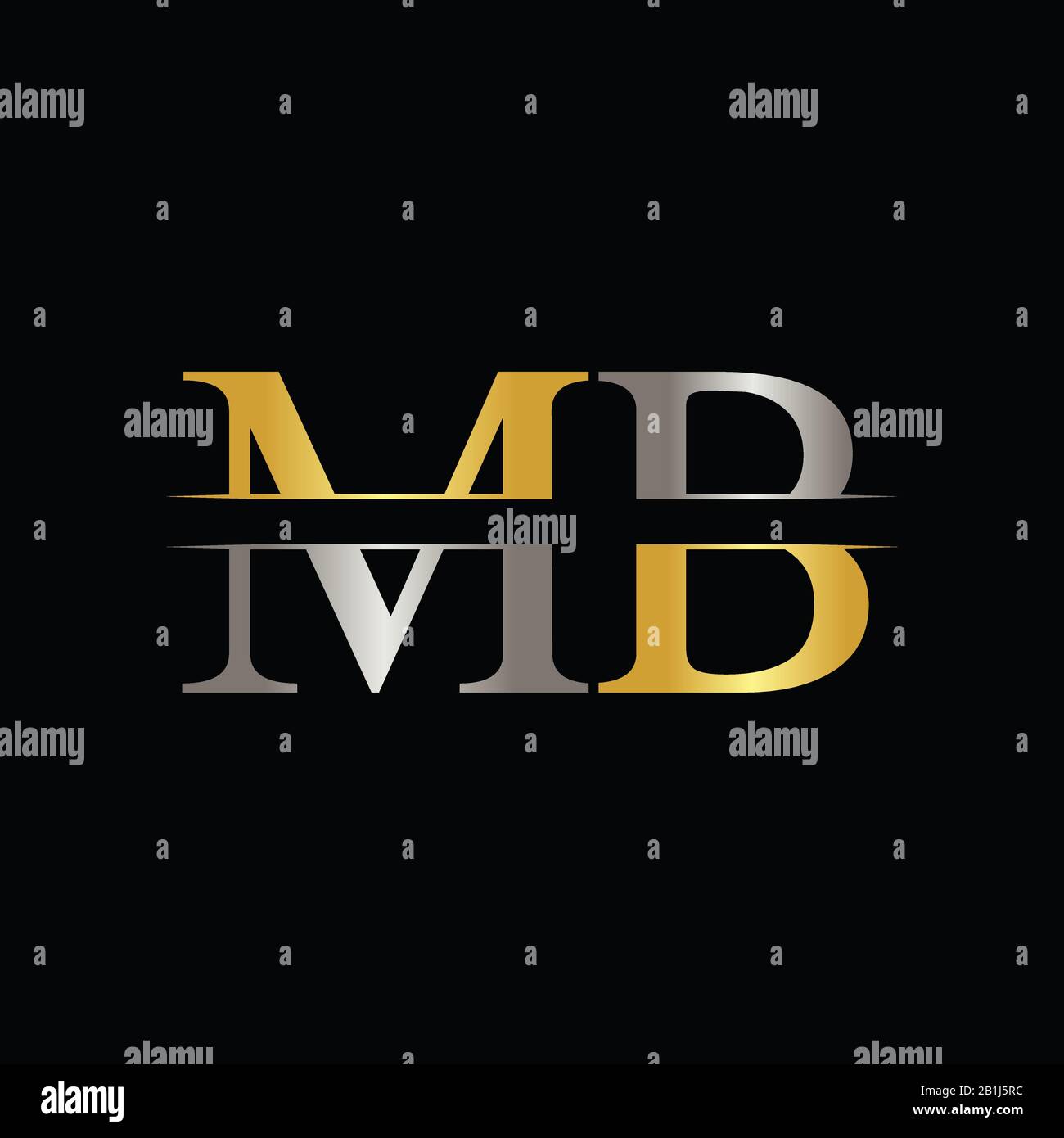 Erste MB schreiben Logo Design vector Template. Zusammenfassung ...