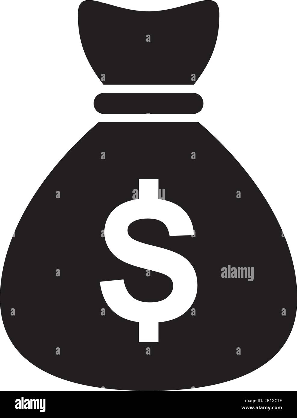 Geldbeutel Symbol Vorlage schwarz Farbe editierbar. Money Bag Symbol ...