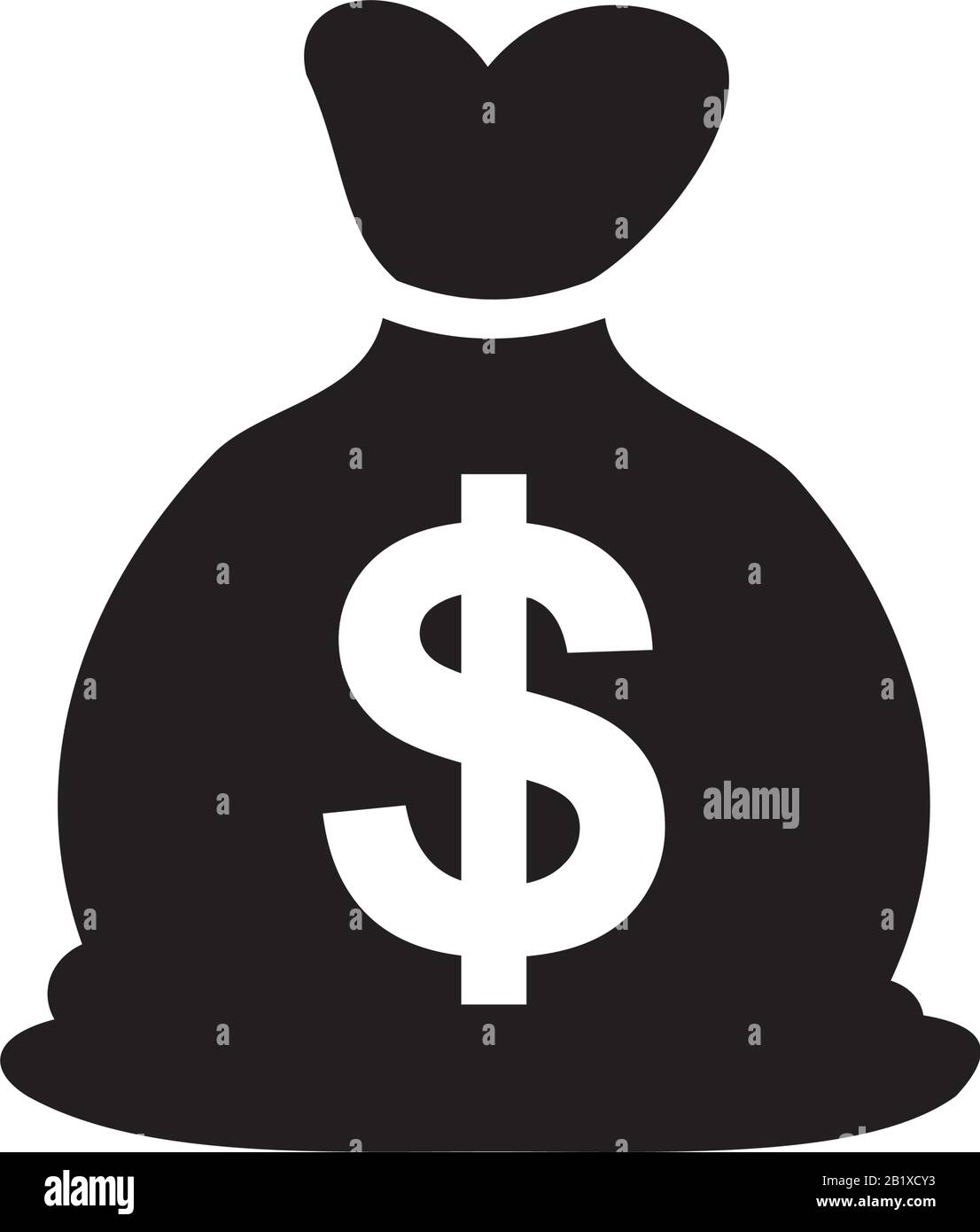 Geldbeutel Symbol Vorlage schwarz Farbe editierbar. Money Bag Symbol ...