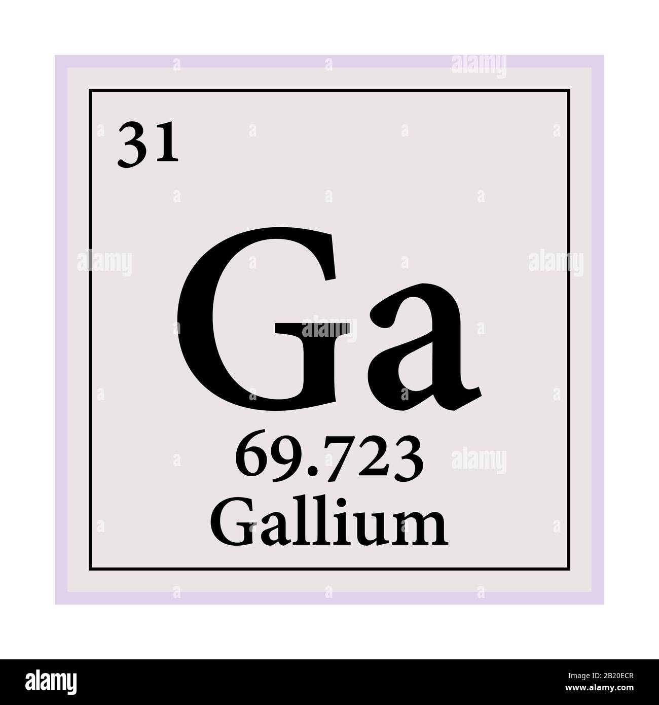 Gallium Periodensystem der Elemente Vektor-illustration eps 10 Stock ...