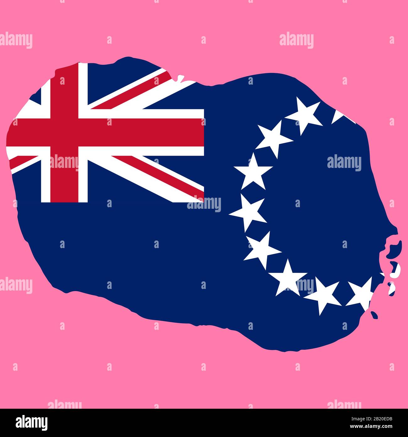 Insel cook inseln karte -Fotos und -Bildmaterial in hoher Auflösung – Alamy