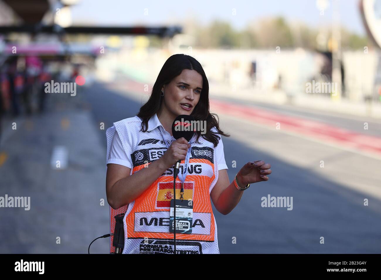 F1 pit reporter -Fotos und -Bildmaterial in hoher Auflösung – Alamy