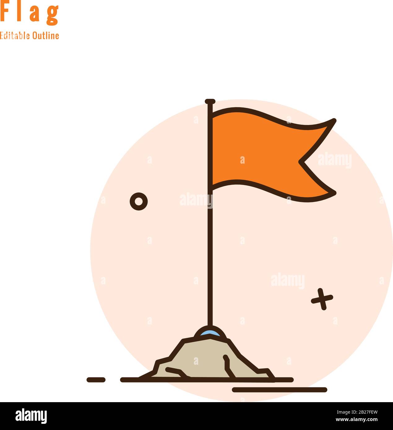 Orange Flagge, Flaggensymbol, Bhagwa (Safran) Farbe symbolisieren ...