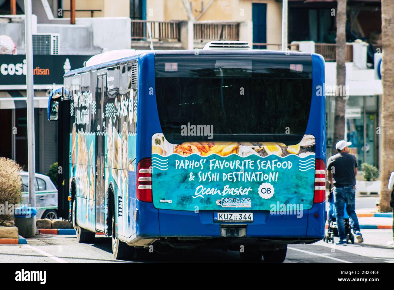 Paphos Zypern 29. Februar 2020 Blick auf einen traditionellen ...