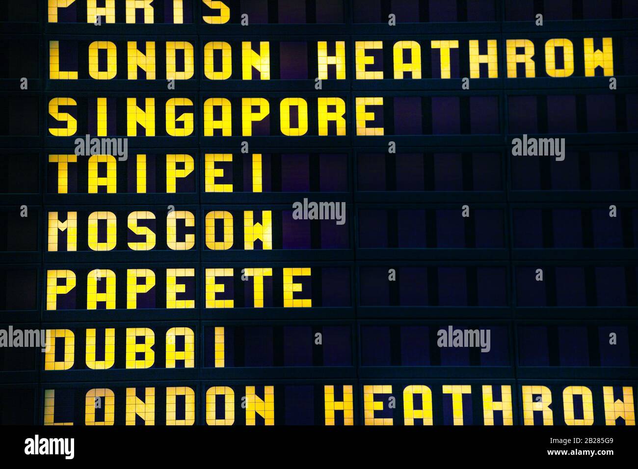 Flugplan der fluggesellschaft -Fotos und -Bildmaterial in hoher ...