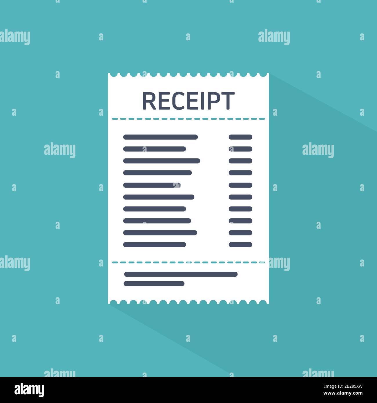Plantilla de recibo de pago Stock-Vektorgrafiken kaufen - Alamy