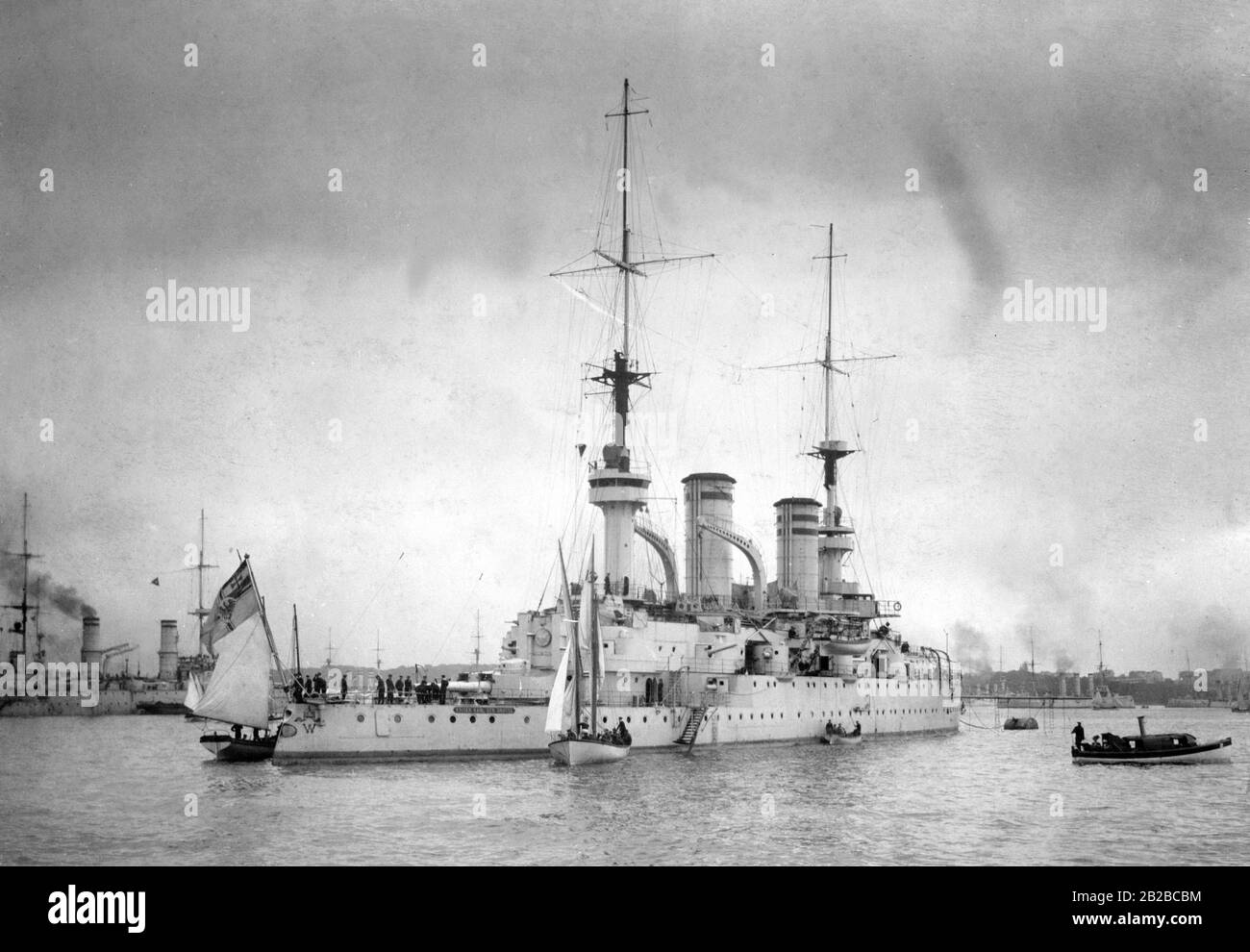 Die SMS "Kaiser Friedrich III." war ein Linienschiff der Kaiserlichen ...