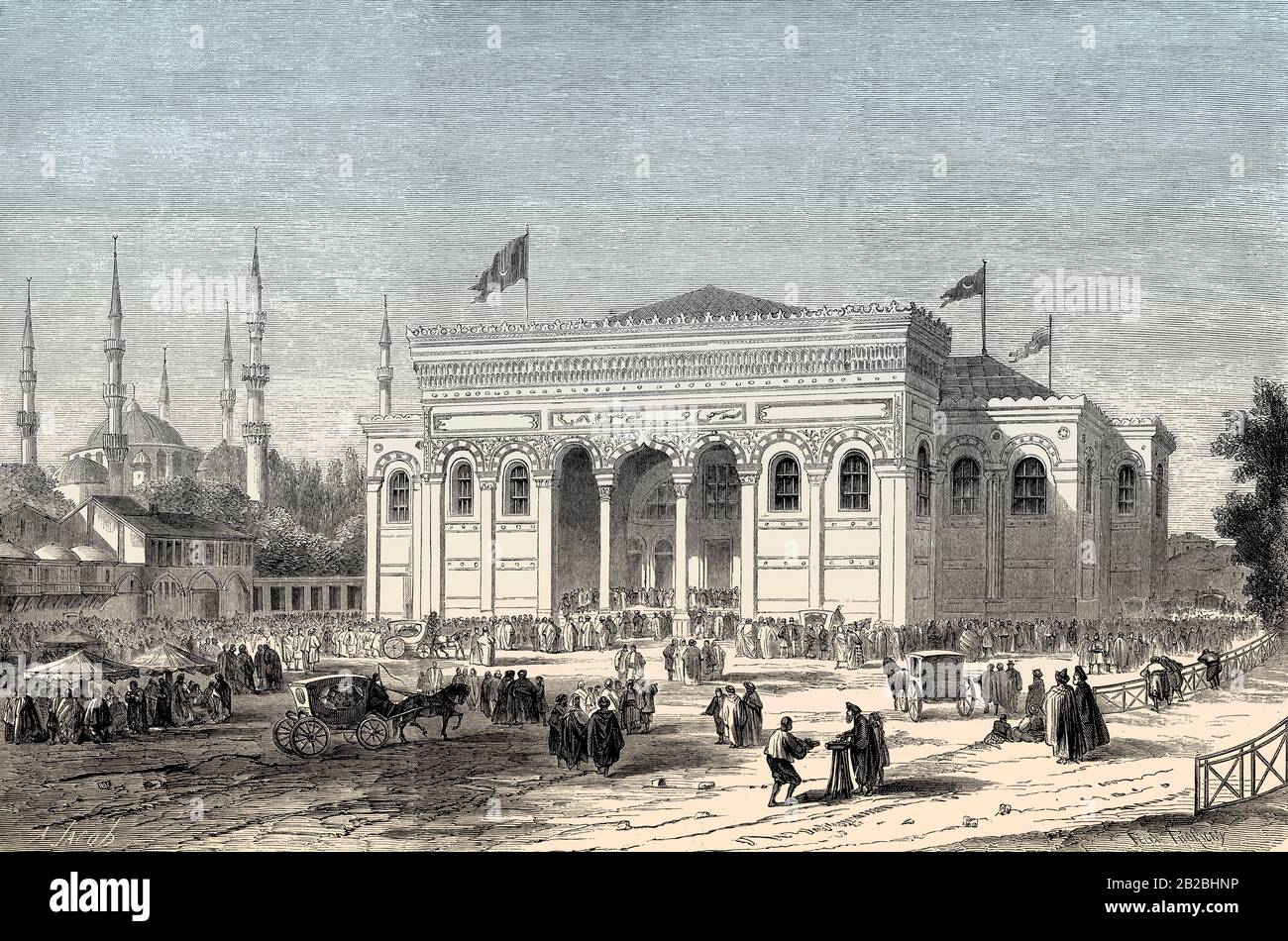 Osmanische Generalexposition, Constantinopland, Osmanisches Reich ...