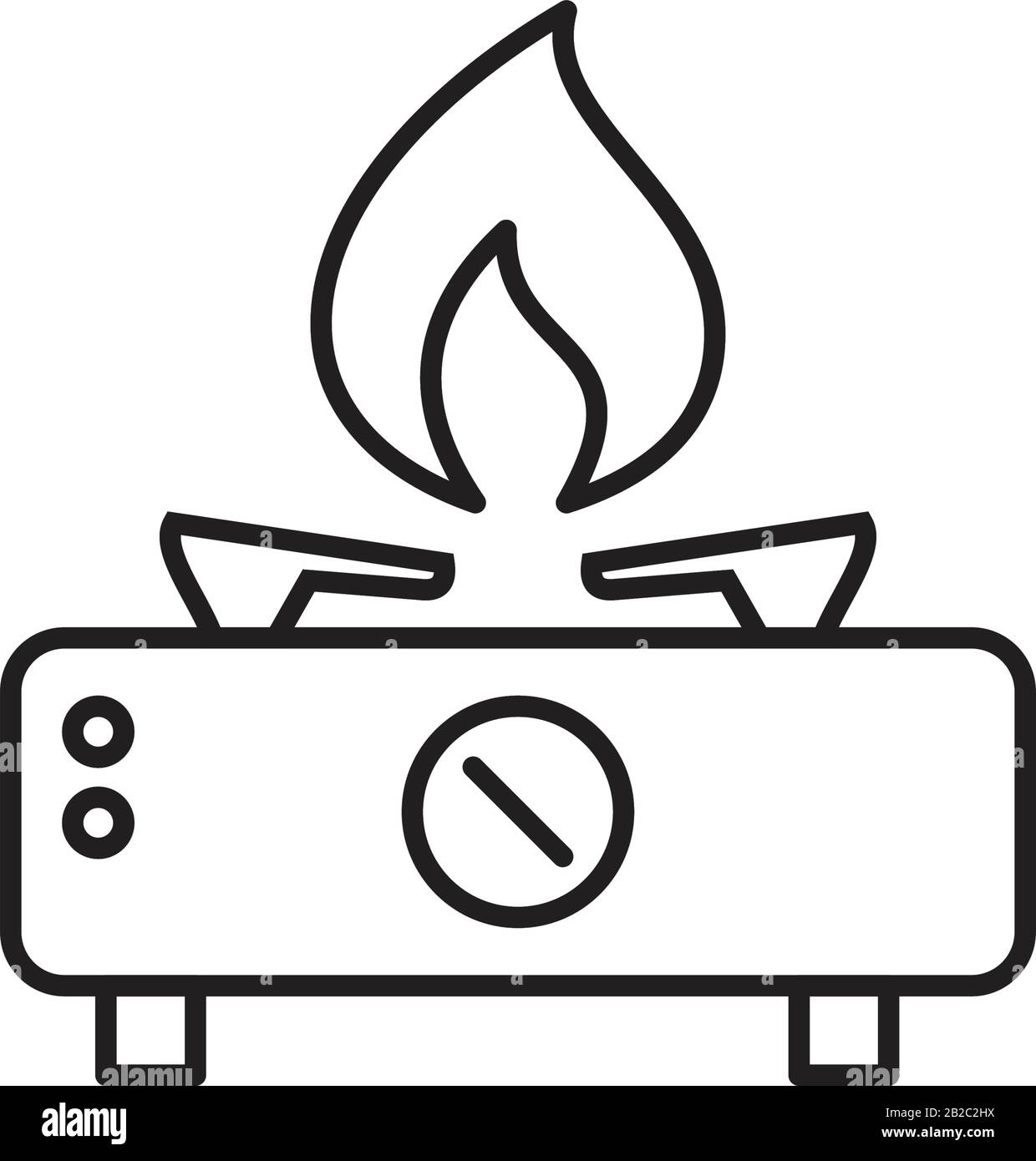 Herd-Symbol-Vorlage in schwarzer Farbe editierbar. Herd-Symbol Symbol ...