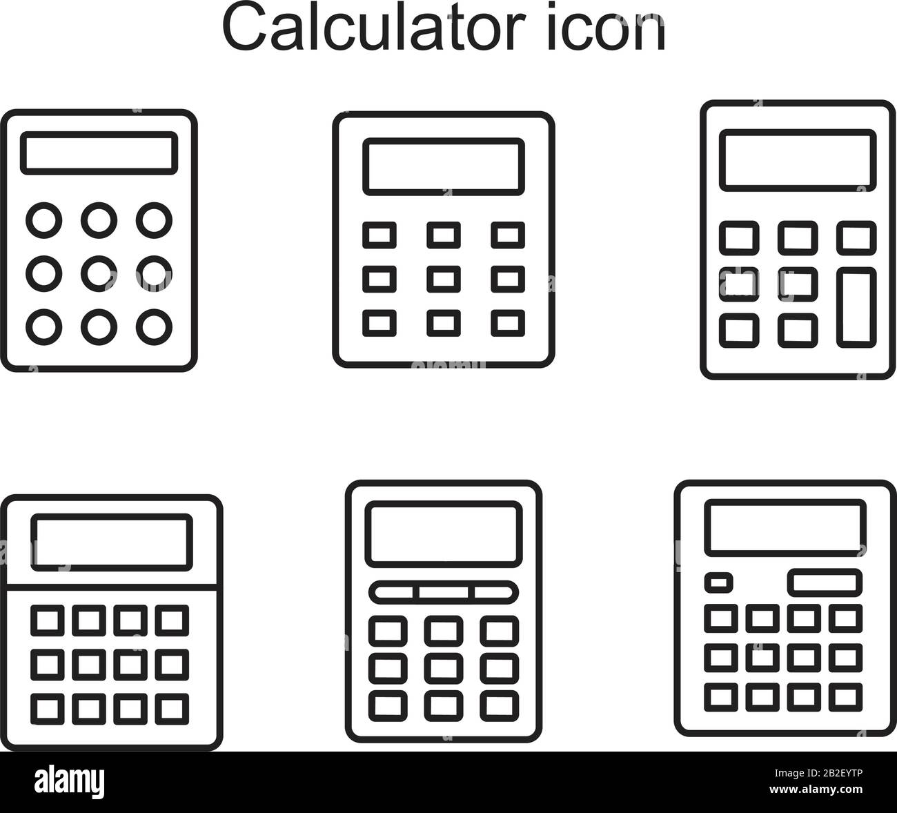 Rechnersymbol, Vektorgrafik Rechner Vektor Symbol. Weiß Illustration