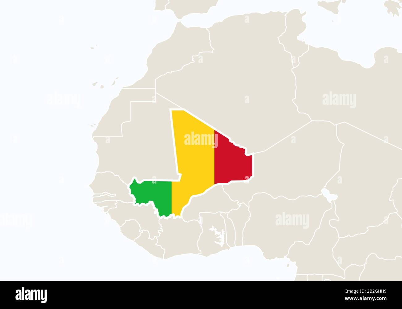 Africa sahara map Stock-Vektorgrafiken kaufen - Alamy