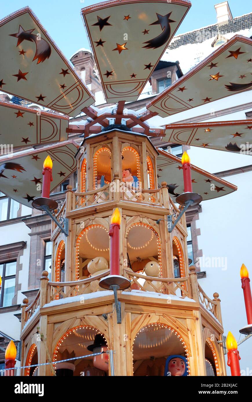 Wooden traditional german christmas pyramid -Fotos und -Bildmaterial in ...