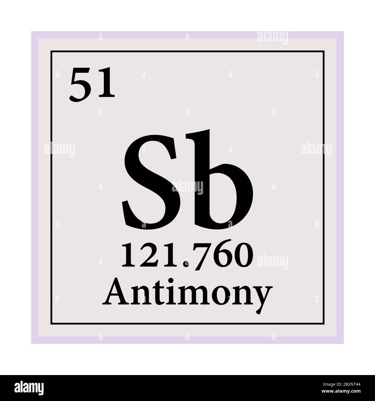 Antimon Periodensystem der Elemente Vektor-illustration eps 10 Stock ...