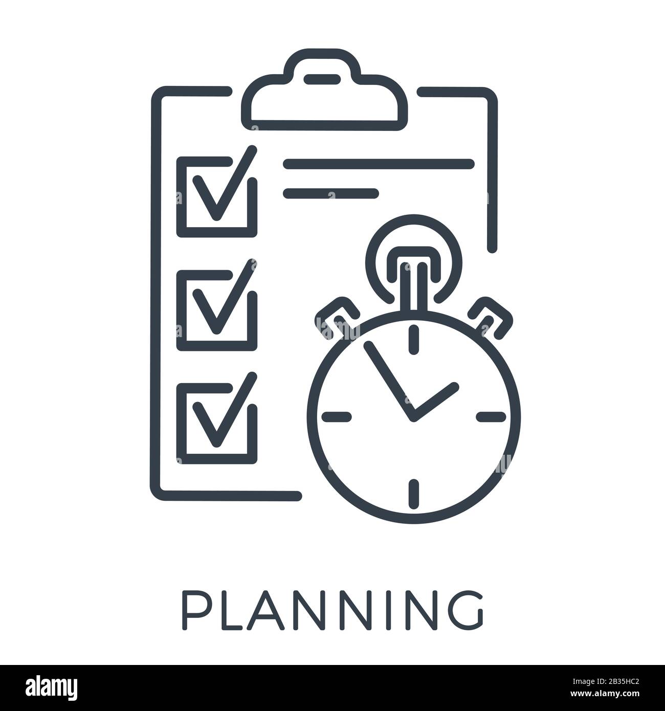 Richtige planung Stock-Vektorgrafiken kaufen - Alamy